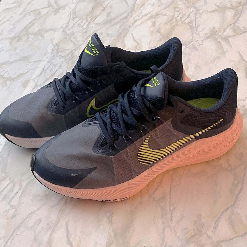 Nike Zoom Winflo 8 'Midnight Navy Volt' Shoes X Size … - Gem